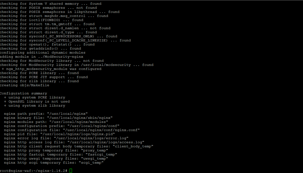 Install Web Application Firewall (WAF) with NGINX Debian 10
